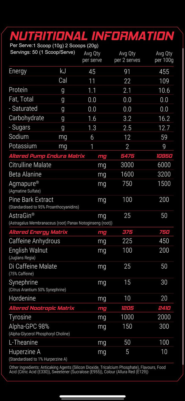 Altered State by Altered Nutrition – Supplement Mart