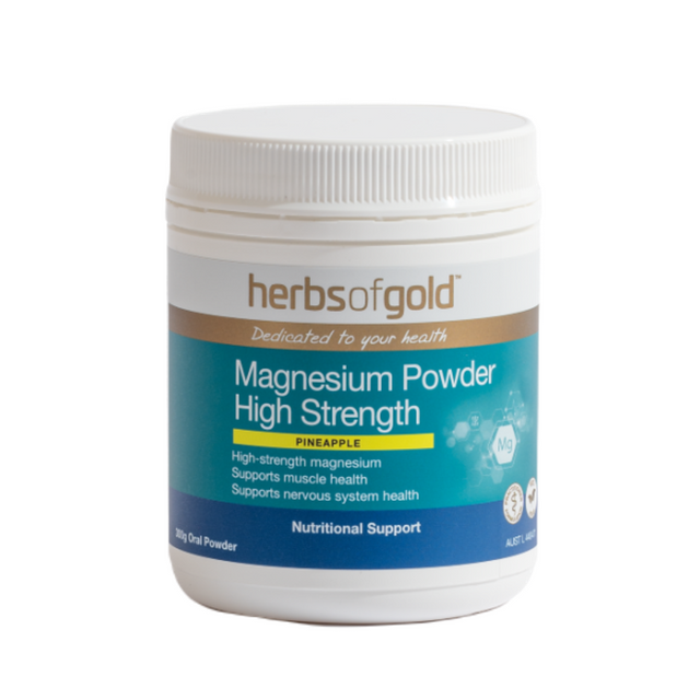 Magnesium Powder High Strength by Herbs of Gold – Supplement Mart