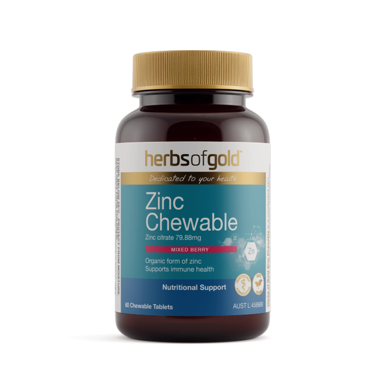 Zinc Chewable by Herbs of Gold – Supplement Mart