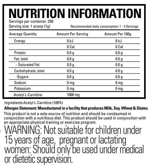 Precision Alcar by Precision Nutrition – Supplement Mart