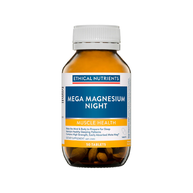 Mega Magnesium Night Tablets by Ethical Nutrients – Supplement Mart