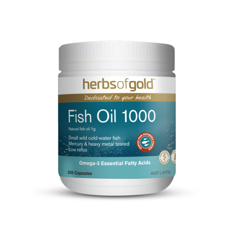 Fish Oil 1000 by Herbs of Gold – Supplement Mart
