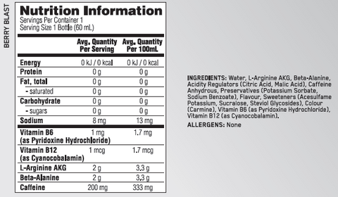 Pure Pre 200 Shot RTD by Optimum Nutrition — Supplement Mart
