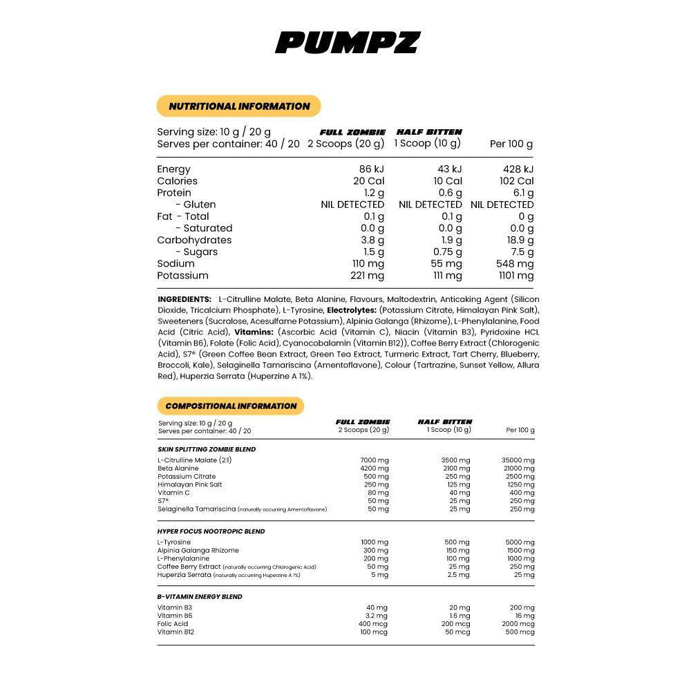 Pumpz by Zombie Labs — Supplement Mart
